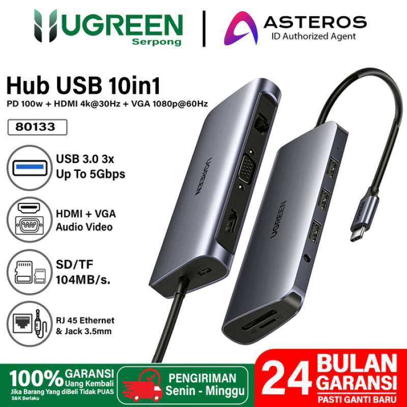 Jual Ugreen 7in1 Hub Usb Type C To Hdmi Usb 3.0 Sd Tf Card 4k 30hz ... Jual Ugreen 7in1 Hub Usb Type C To Hdmi Usb 3.0 Sd Tf Card 4k 30hz ...