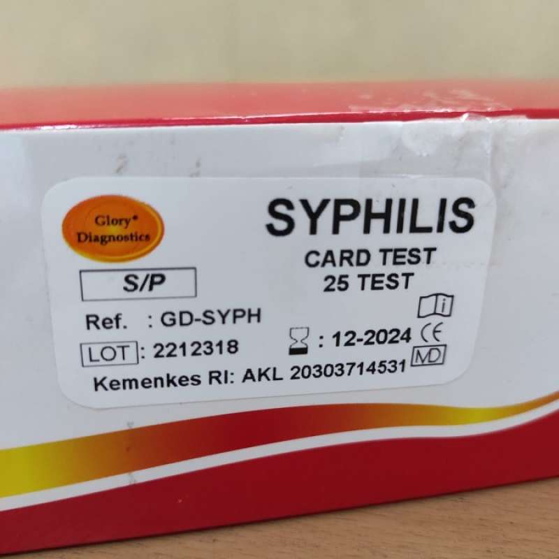 Promo Alat Tes Tp Sifilis - Syphilis Card 25's Glory Diskon 33% Di ...