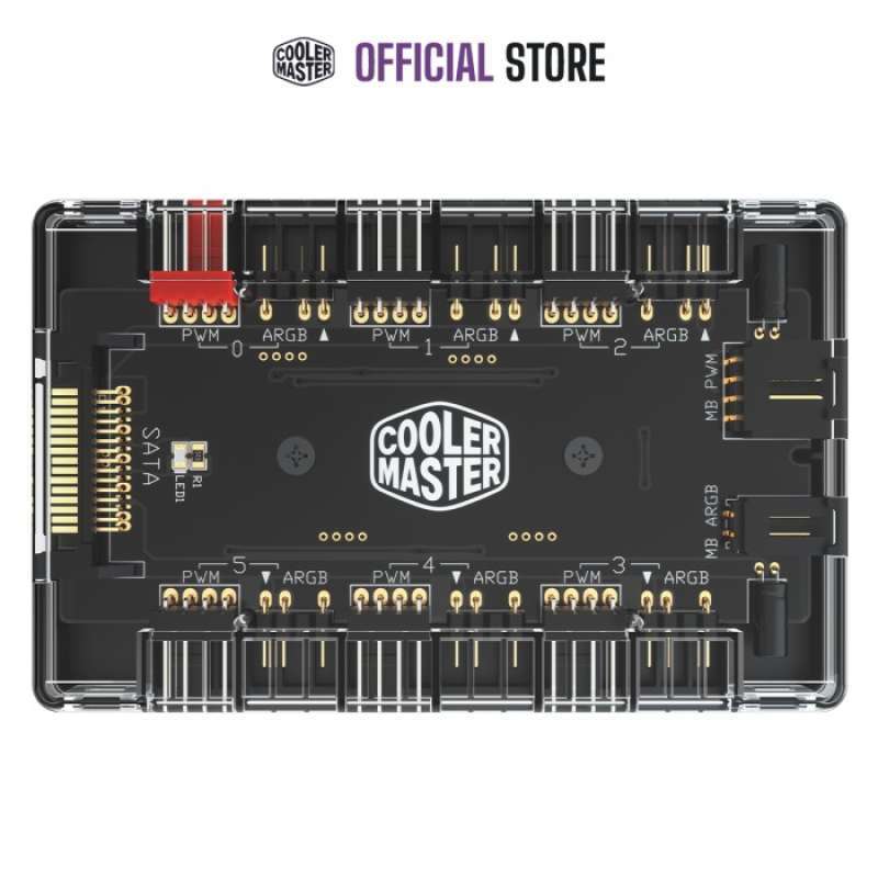 Jual Cooler Master Masterfan Argb & Pwm Hub 1 To 6 Port Di Seller ...