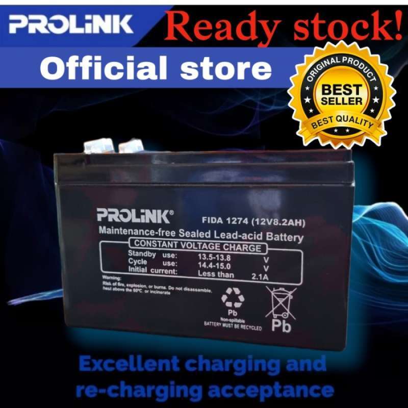 Jual Aki/accu Ups Prolink 12v 8,2 Amper Original Di Seller Sweet Shop ...