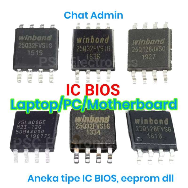Jual Ic Bios Eeprom Laptop Motherboard Pc Berikut Isi Program - Ic Bios Pc Dip8 Di Seller Kingyo ...
