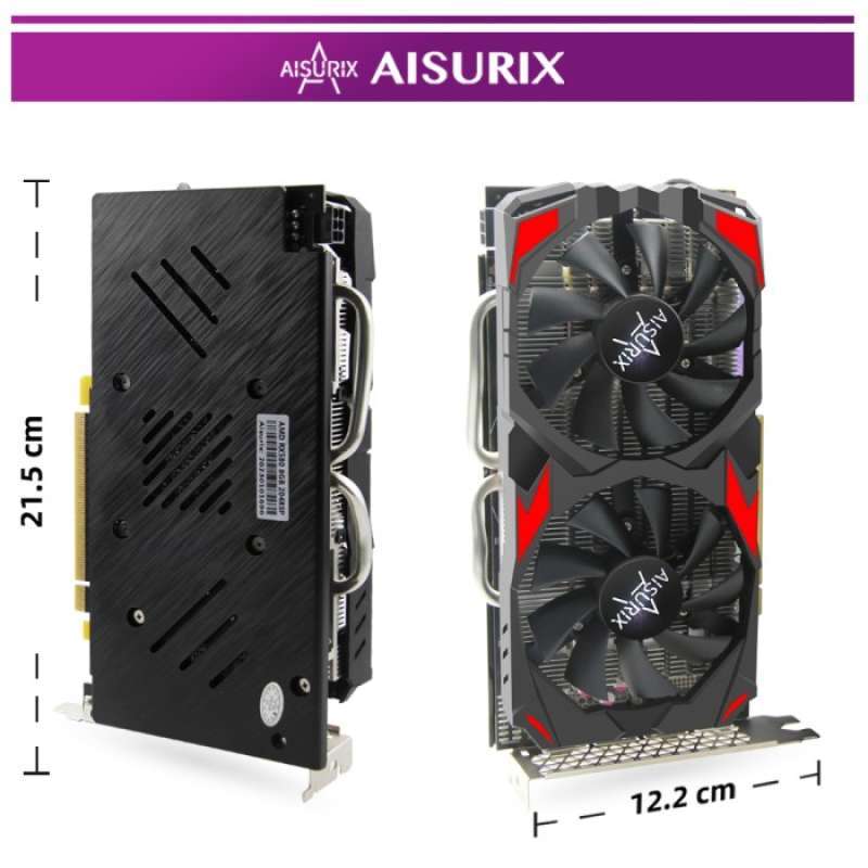 Jual Aisurix Vga Card Rx 560xt 8gb Amd Ddr5 256bit Gpu Radeon Video ...