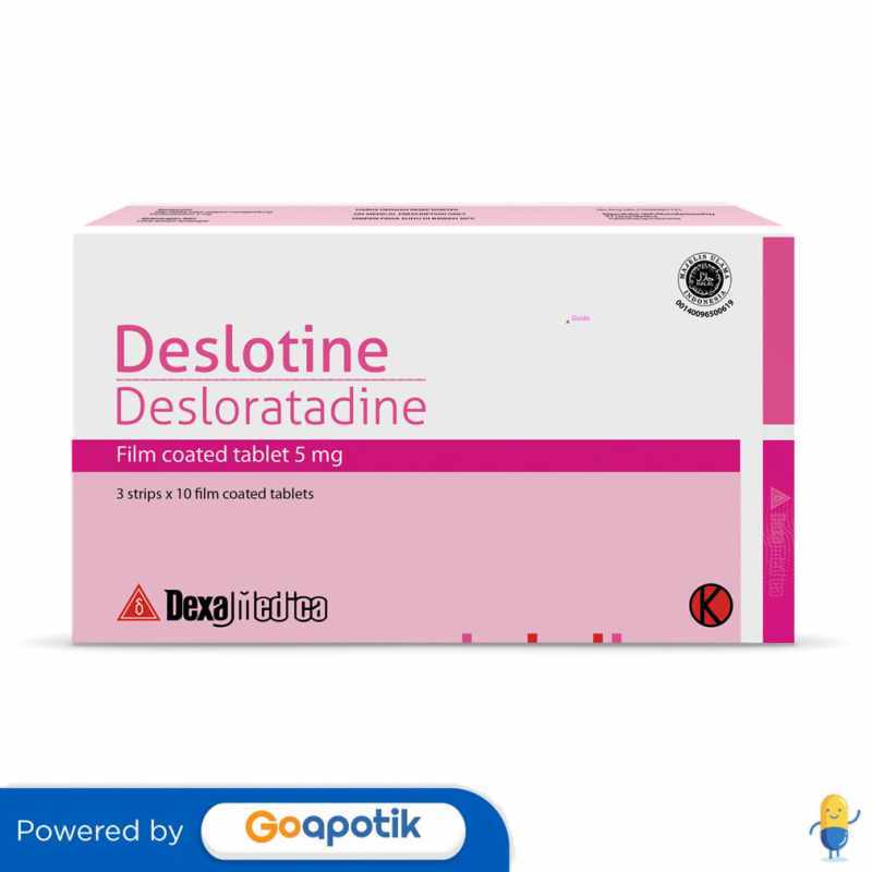 Jual Deslotine 5 Mg Box 30 Tablet Di Seller Apotek Anggrek Medika - Petukangan Utara, Kota ...