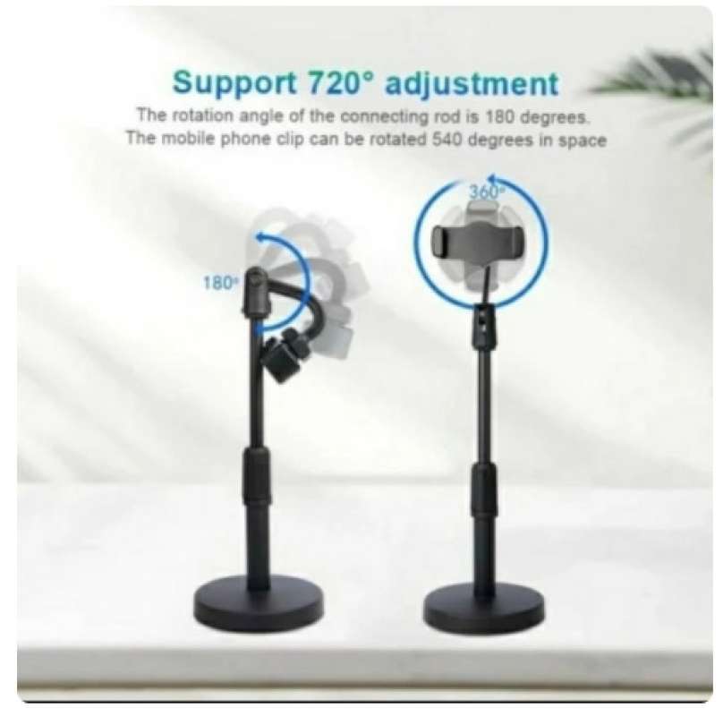 Promo Best Phone Holder Adjustable Height & 360 Rotation Diskon 50% Di ...