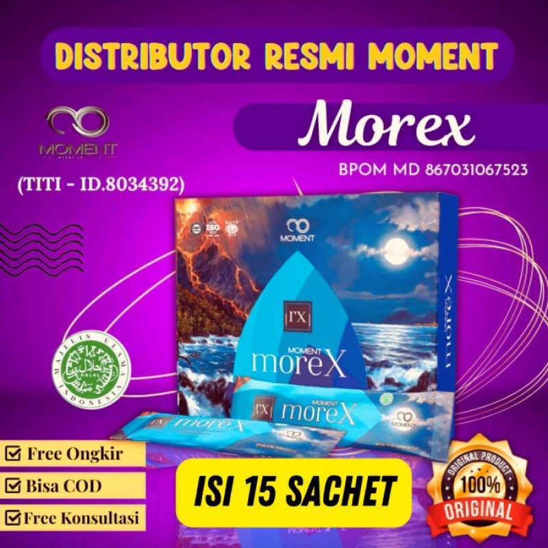 Promo Morex Moment Obat Kuat Pria Tahan Lama Herbal Original Isi 15 Sachet Diskon 33% Di Seller ...