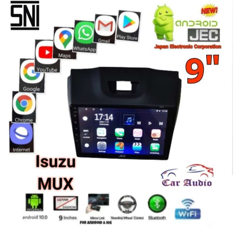 Promo Double Din Isuzu Mux Head Unit Android 9 Inch Isuzu Mux Diskon 33% Di Seller Kanzahana ...