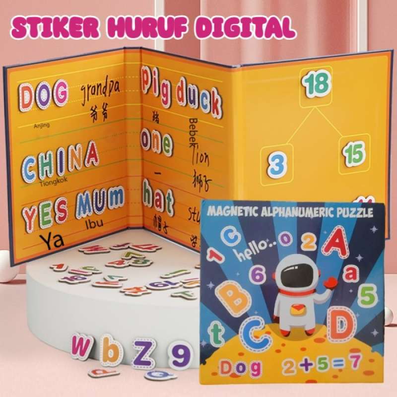 Jual Puzzle Buku Magnetic Abc Besar Dan Kecil Serta Angka 1-20 Edukasi ...