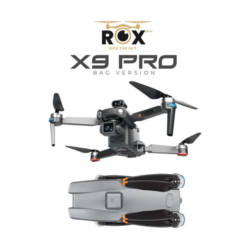 Jual Rox X9 Pro Gps Drone 3-axis Gimbal 6km Camera 4k 40 Min With Rc ...