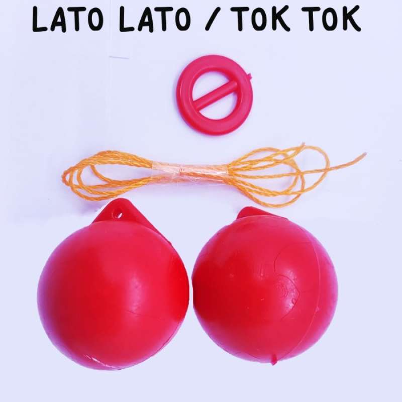 Promo Mainan Jadul Tek Tek Viral Lato Lato Etek Etek Tradisional Besar ...