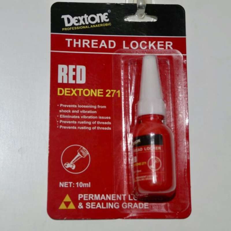 Jual Dextone Red Thread Locker 271 Lem Baut Threadlock Permanen Di ...