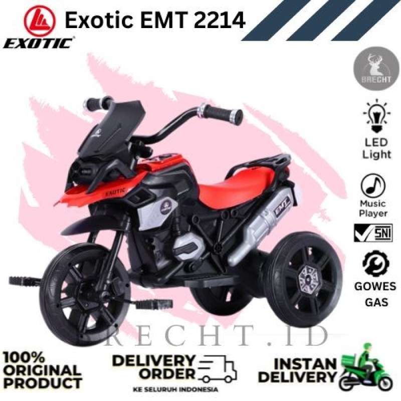 Jual Mainan Anak Motor Aki Dan Gowes Exotic Emt 2214 Triad 2in1 - Emt ...