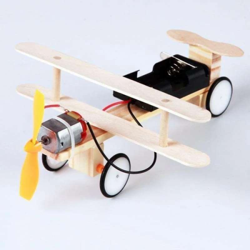 Jual Mainan Rakitan Pesawat Dinamo Kayu Edukasi Sains Anak Diy Plane ...