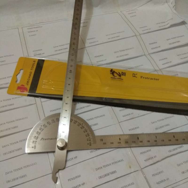 Jual Busur Derajat Panjang 12 - Alat Ukur Busur Derajat 300mm - Busur ...
