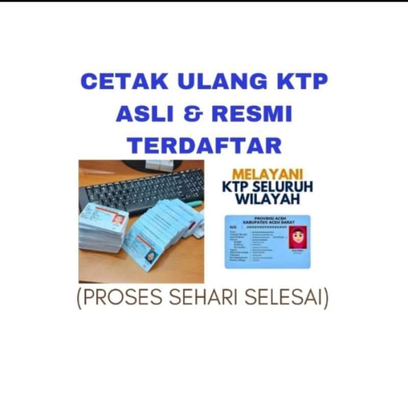 Jual Cetak Ktp All Indonesia Di Seller Velvet Store - Cengkareng Timur, Kota Jakarta Barat | Blibli
