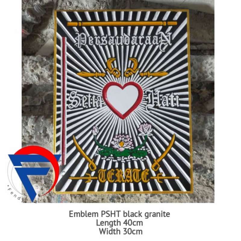 Jual Logo Lambang Psht Ukir Grafir Batu Granit Hitam 40x30 Di Seller Kingyo - Cengkareng Timur ...