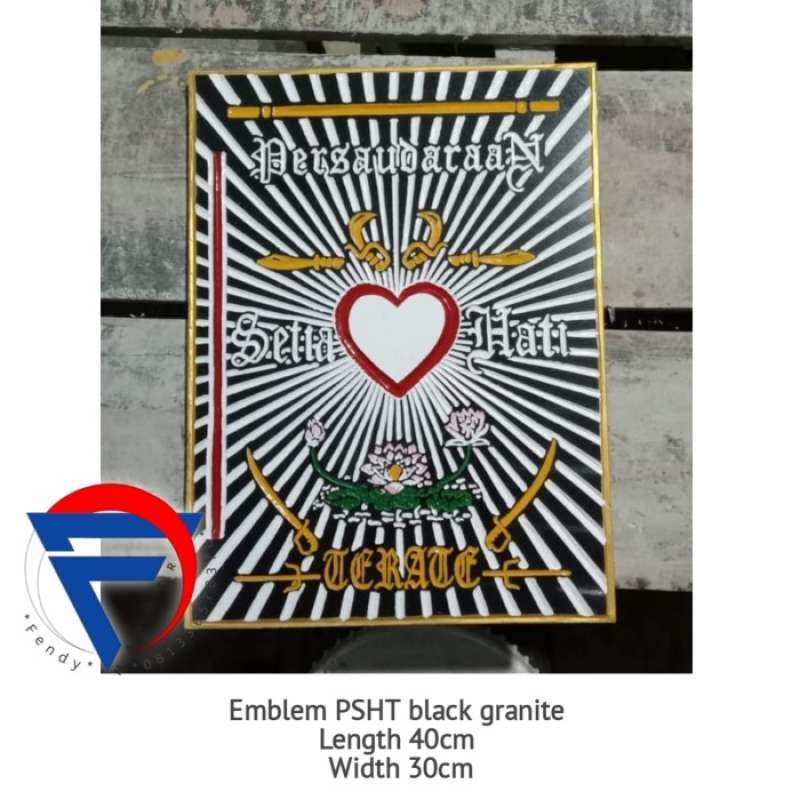 Jual Logo Lambang Psht Ukir Grafir Batu Granit Hitam 40x30 Di Seller Kingyo - Cengkareng Timur ...