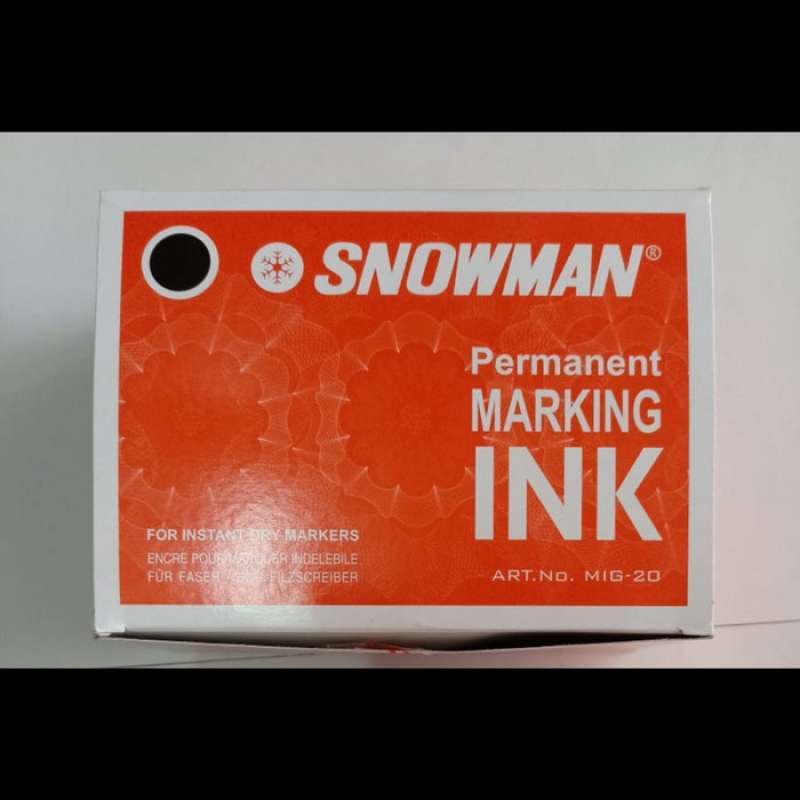 Jual Tinta Spidol Permanen Snowman / Permanent Marking Ink Di Seller ...