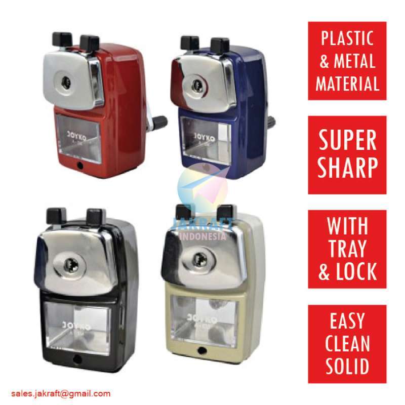 Jual Serutan Pensil Putar Joyko A-5m Rautan Meja Stainless Pencil ...