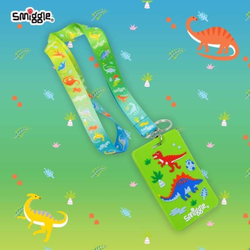 Jual Nametag Id Card Smiggle Rubber Dengan Tali - Flower Green Di ...