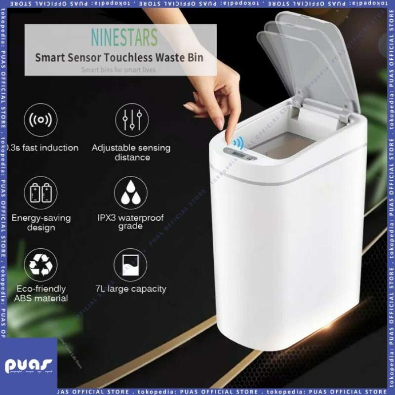 Promo Mijia Ninestars Tong Sampah Otomatis - Sensor Smart Trash Diskon ...