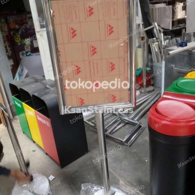 Jual Standing Display A2 / Display Stainless / Standing Poster Di ...