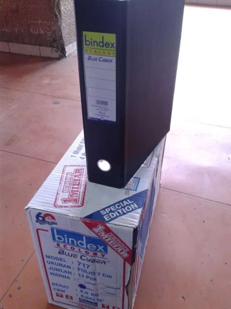 Jual Ordner Folio F4 70 Mm Bindex 717 Ecology Blue Cyber(12 Pcs) Di ...