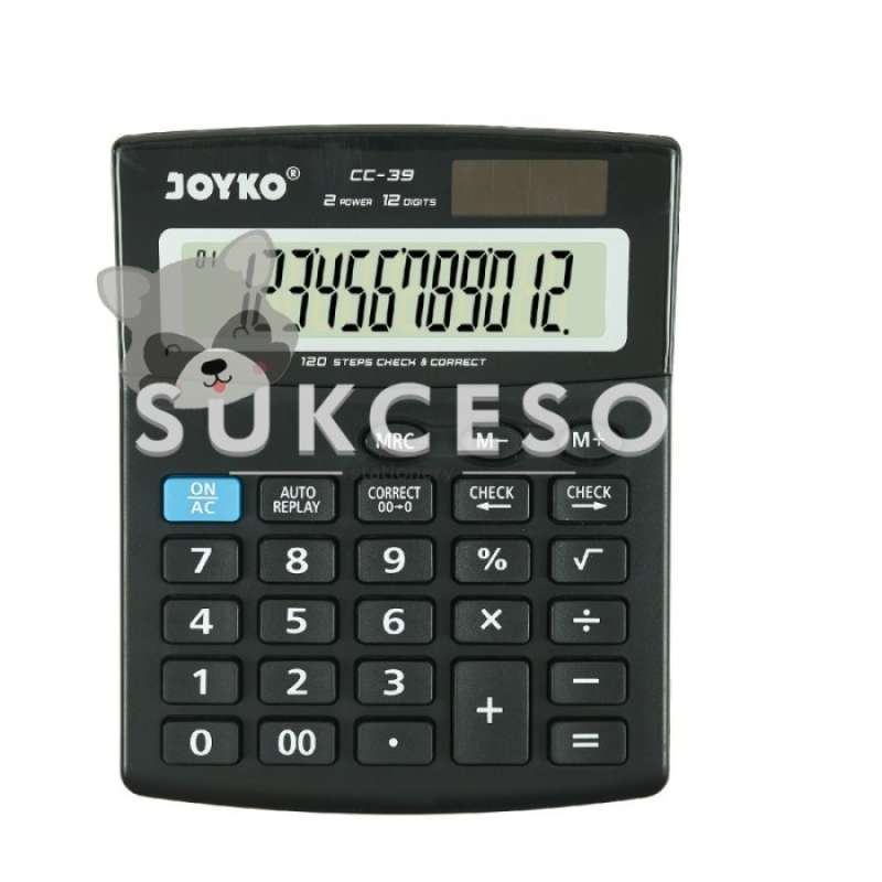 Jual Joyko Calculator Cc-39 / Kalkulator 12 Digits / Check Correct Murah Di Seller Kingyo ...