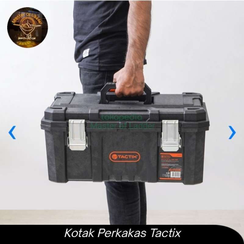 Jual Tactix Tool Box Kotak Alat Perkakas Toolbox 21inch 55x35x22cm Di ...