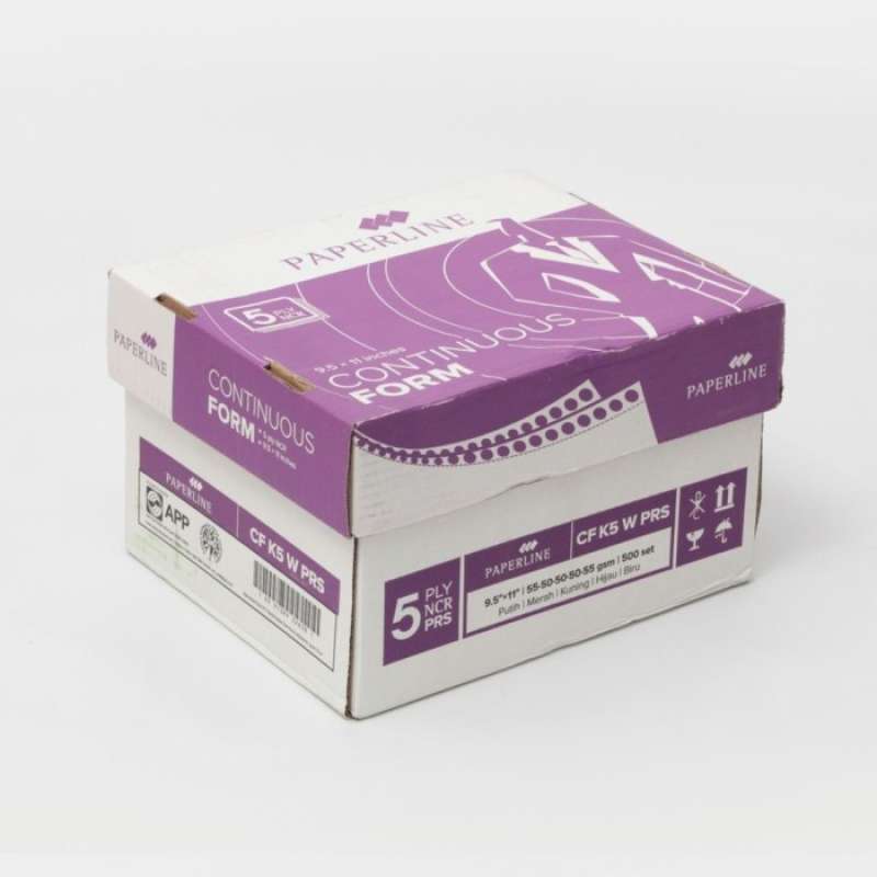 Jual 5 Ply : 2 Prs Warna Kertas Continuous Form Paperline 9.5x11 Di ...
