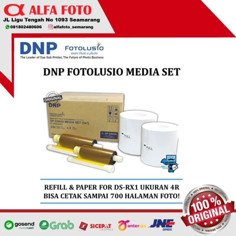 Jual Paper Kertas Foto Dnp Fotolusio For Ds-rx1 Ukuran 4r ( Per 1roll) Di Seller Tombstone ...