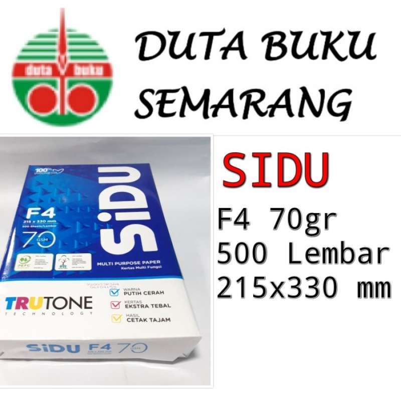 Jual 70gr Kertas Hvs F4 70 Gr Sidu 1 Rim Kertas Folio Di Seller Kingyo ...