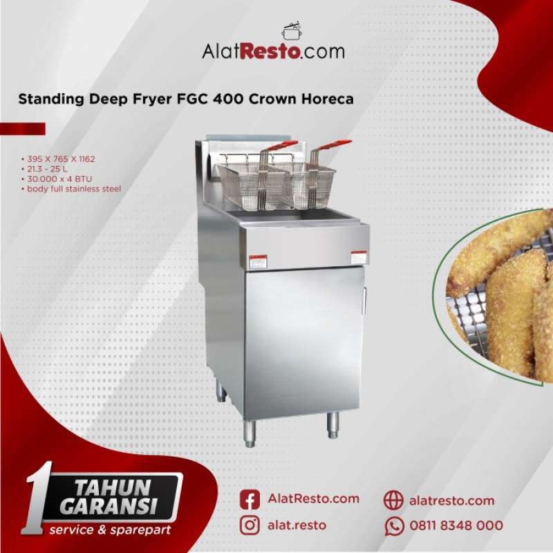 Jual Standing Deep Fryer Fgf 400 Penggorengan-crown Horeca Terbaik Di ...