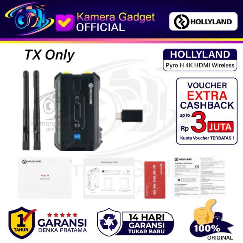 Jual Hollyland Pyro H 4k Hdmi Wireless Video Transmission System Transmitter Tx / Receiver Rx ...