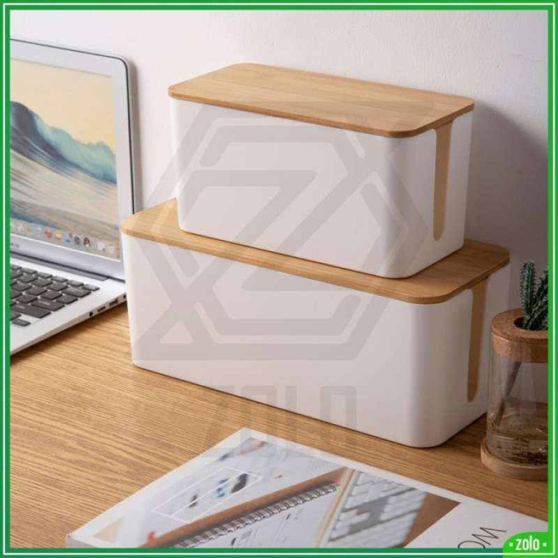 Jual [zolo] Wire Cable Management Box / Kotak Organizer Kabel Tutup ...