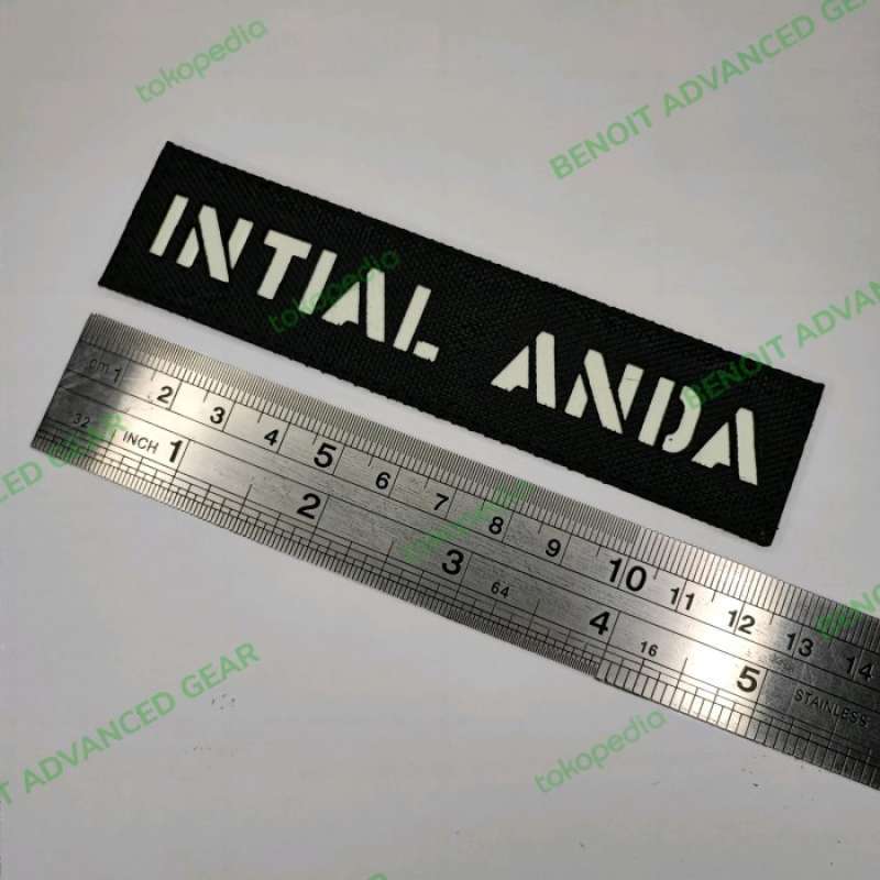 Jual Papan Nama Patch Custom Premium 2,5cm X 10cm Di Seller Kingyo ...