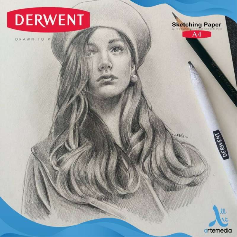 Jual Buku Sketsa Derwent A4 Sketch Pad Wire Bound Drawing Sketching ...