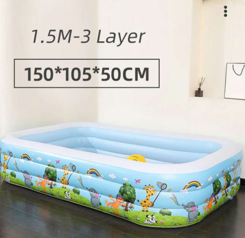 Jual Kolam Renang Anak Jumbo / Kolam Mandi Bola 2 Meter Persegi Family ...