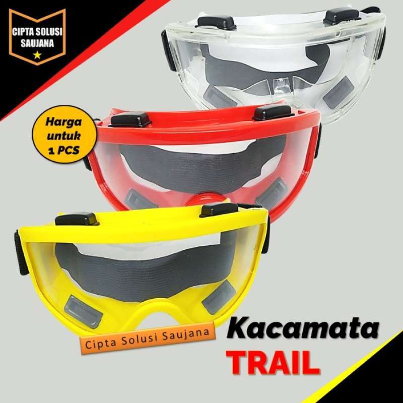 Jual Kacamata Helm Motor Trail Bening Safety Goggles Motor Motocross Di ...