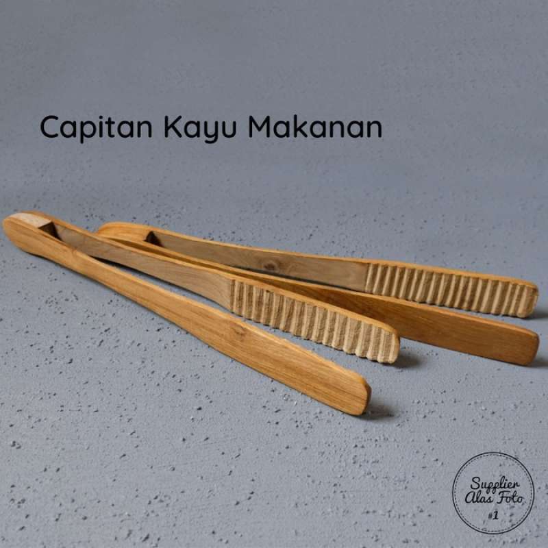 Jual Penjepit Makanan Kayu / Capitan Wooden Tongs Foodgrade Props Photo ...