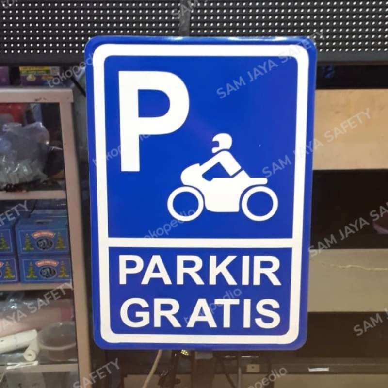 Jual Rambu Parkir Gratis. Design Bebas Bisa Custom - 30x25 Di Seller ...