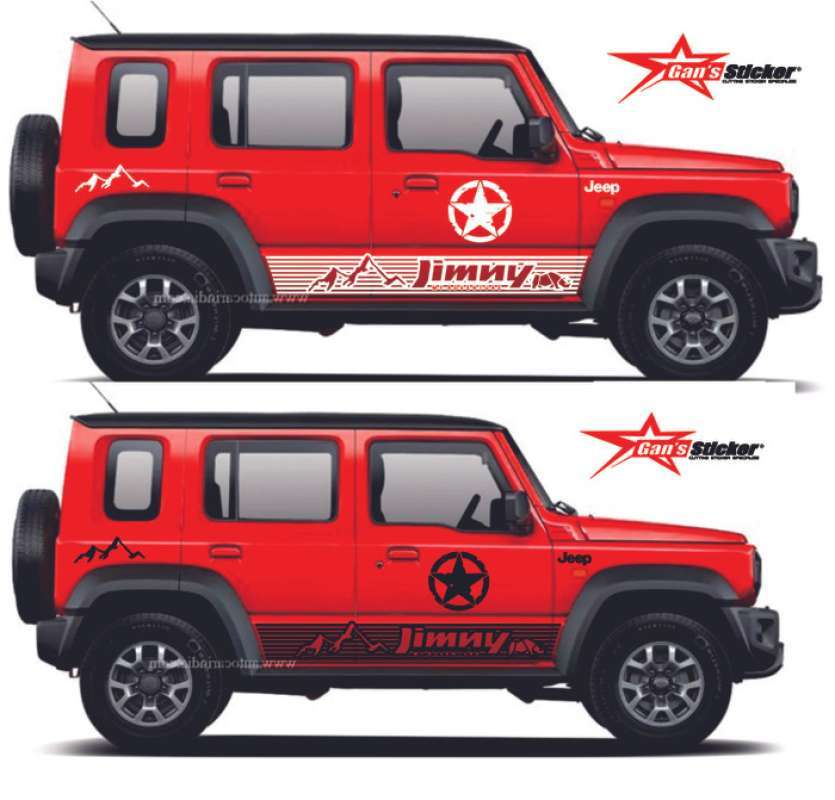 Jual Sticker Suzuki Jimny 5 Pintu Sticker All New Jimny 2023 - Putih Di ...