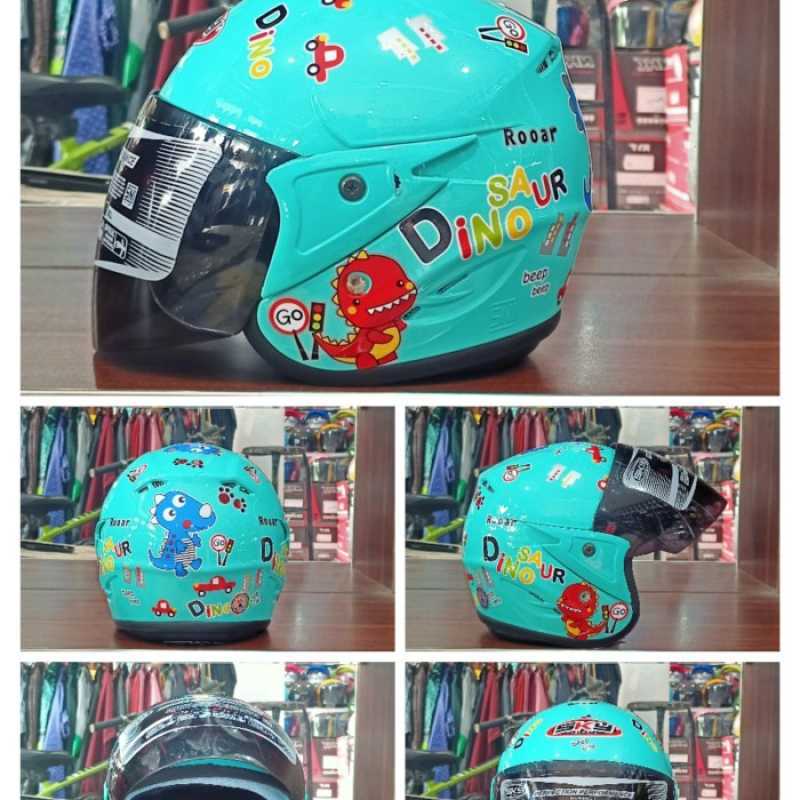 Jual Helm Anak Karakter Dinosaurus Usia 4 Sampai 9 Tahun Murah - S Di ...