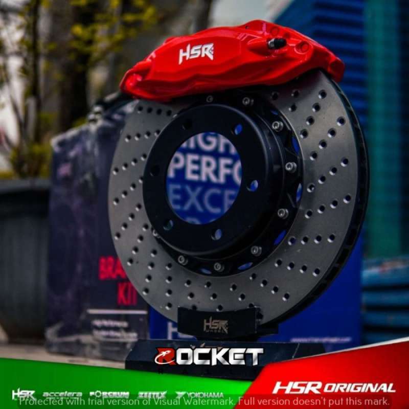 Jual Big Brake Kit Pajero Sport Bbk Hsr 6 Pot Depan Piringan 355 ...