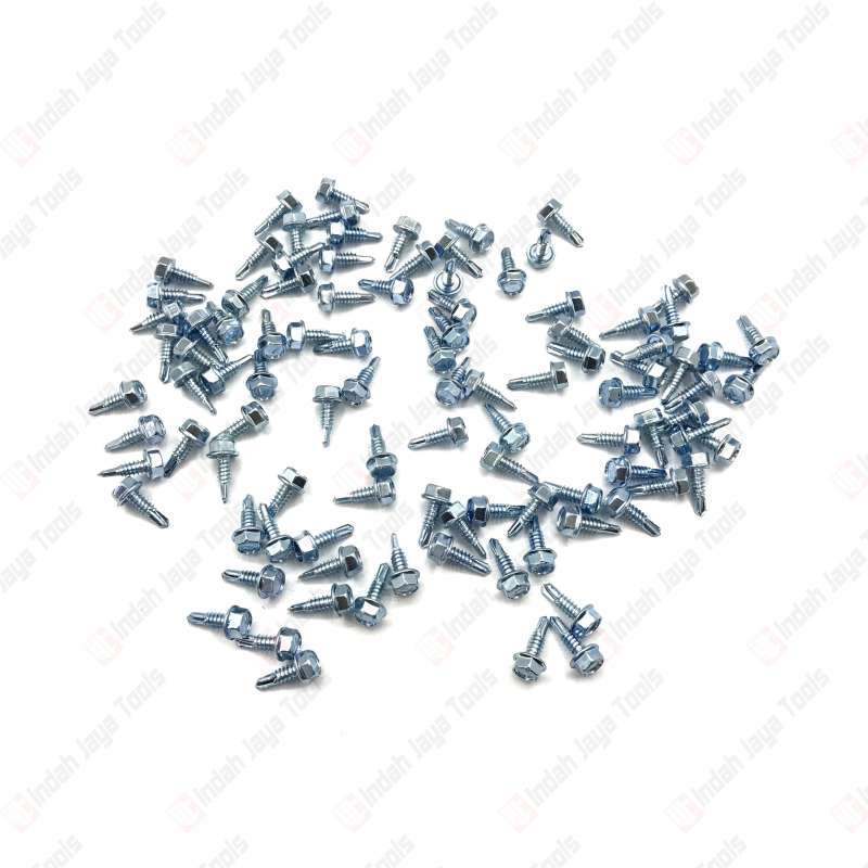 Jual Lancip Baut Baja Ringan 10 X 5/8 - Sekrup Roofing Skrup Mur Putih ...