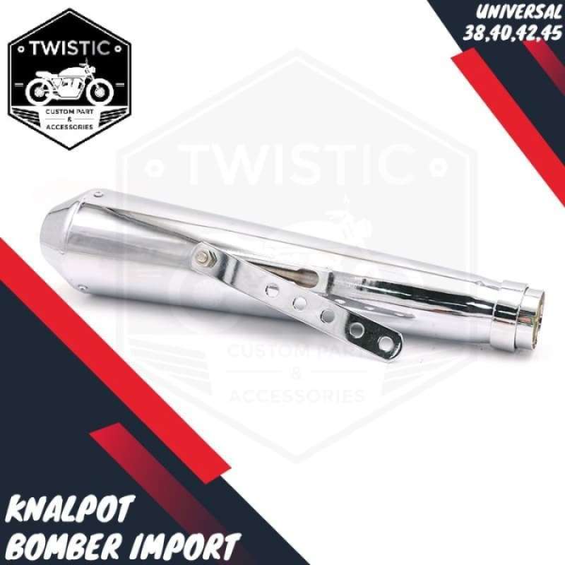 Promo Knalpot Muffler Custom Bomber Motor W175 Benelli Xsr 155 Harley ...