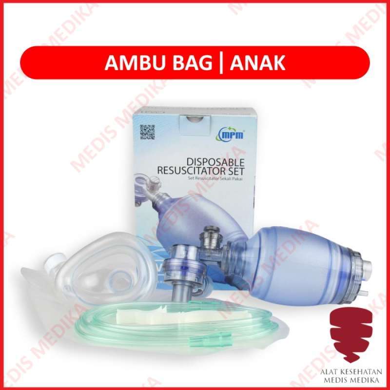 Promo Ambu Bag Child Manual Disposable Resuscitator Set Anak Alat ...