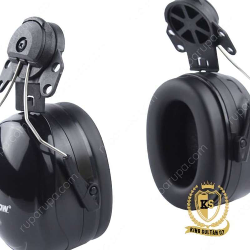 Promo Krisbow Earmuff Safety Helmet Cap Mounted 30 Db Penutup Telinga ...
