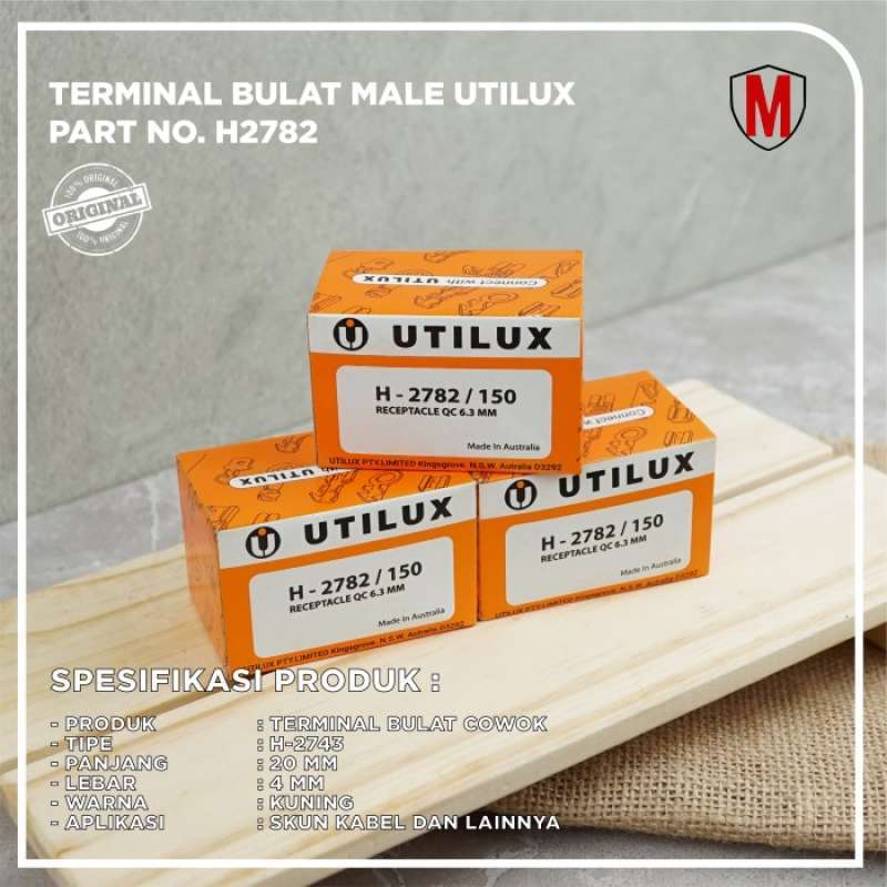 Promo Skun Bulat Cowok / Konektor Male Terminal Skun Utilux H-2782 ...