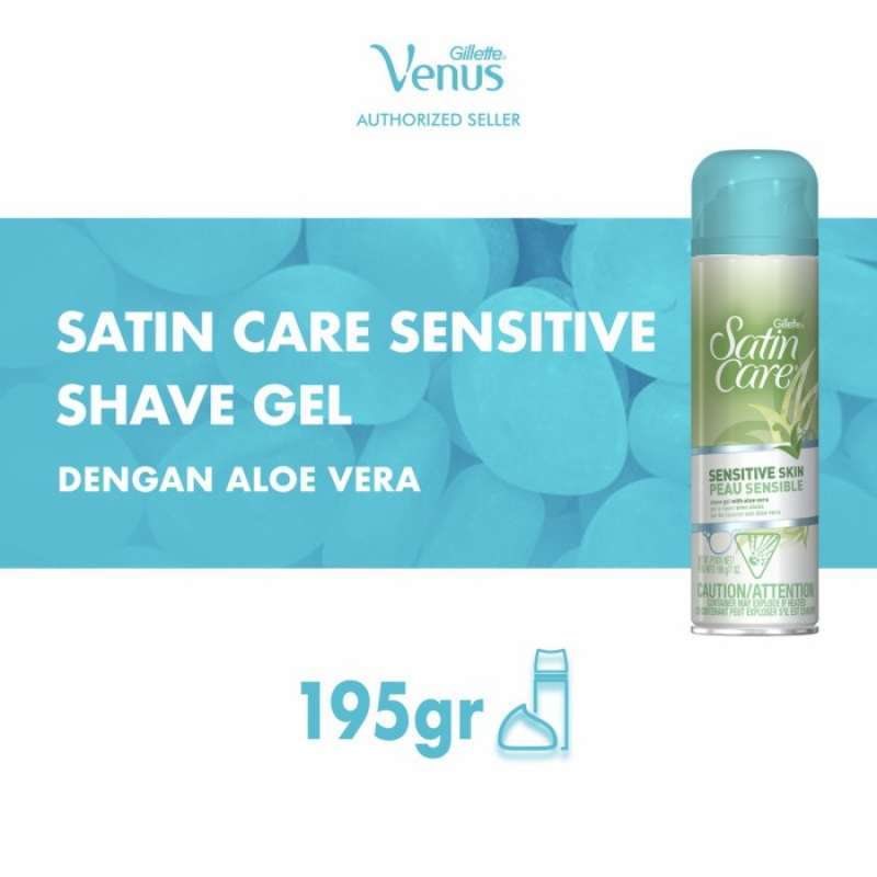 Jual Gillette Venus Krim Alat Cukur Wanita Satin Care Aloe Vera Di ...