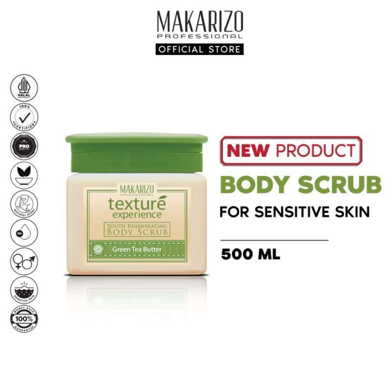 Jual Makarizo Professional Texture Experience Body Scrub Green Tea ...